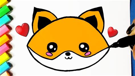 Cómo Dibujar Un Lindo Zorro Kawaii ♥ Dibujos Kawaii Dibujos Para
