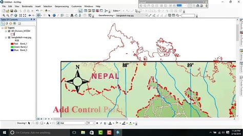 Geo Referencing By Using Existing Shape File Youtube
