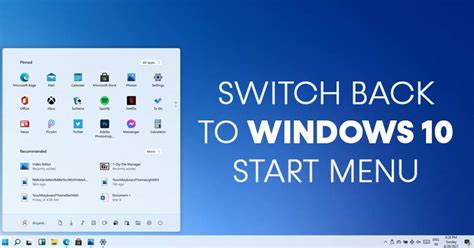 How To Switch Back To Windows 10 Start Menu In Windows 11