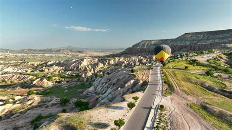 The Best Landscapes Of Cappadocia Aerial View 4 K Stock Footage Video