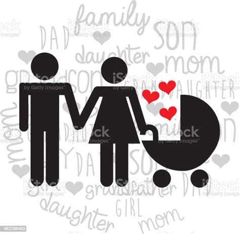 부품군 디자인 가족에 대한 스톡 벡터 아트 및 기타 이미지 가족 검은색 남성 Istock