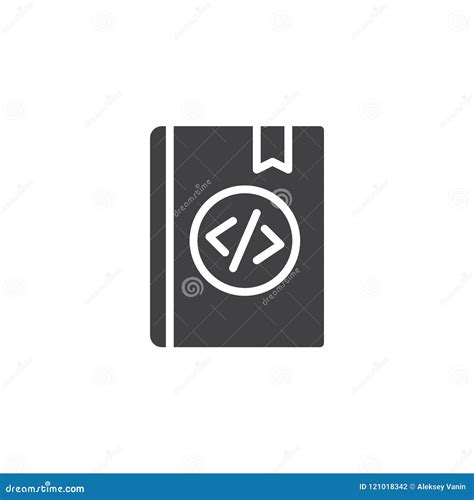 Code Book Vector Icon Stock Vector Illustration Of Programming
