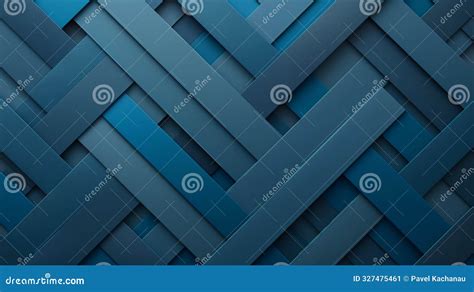 Abstract Blue Geometric Background With Interlocking Shapes Stock Illustration Illustration Of