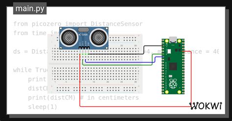 Ultrasonic Distance Sensor Wokwi Esp32 Stm32 Arduino Simulator