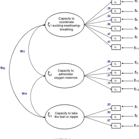 Model Specification With 3 Factors And 13 Indicators Download
