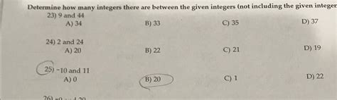 Solved Determine How Many Integers There Are Between The