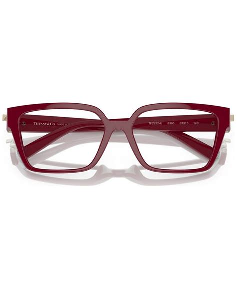 Tiffany And Co Womens Rectangle Eyeglasses Tf2232u 55 Macys