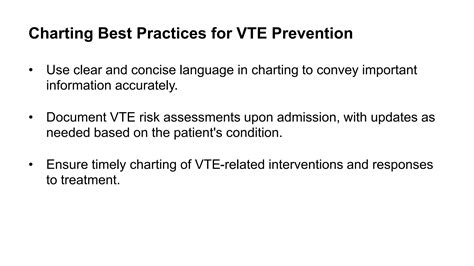 Venous Thromboembolism Vte Prevention And The Importance Of Charting