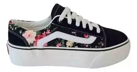 Zapatilla Botelli Floreada Planta Alta Cuotas Sin Interés