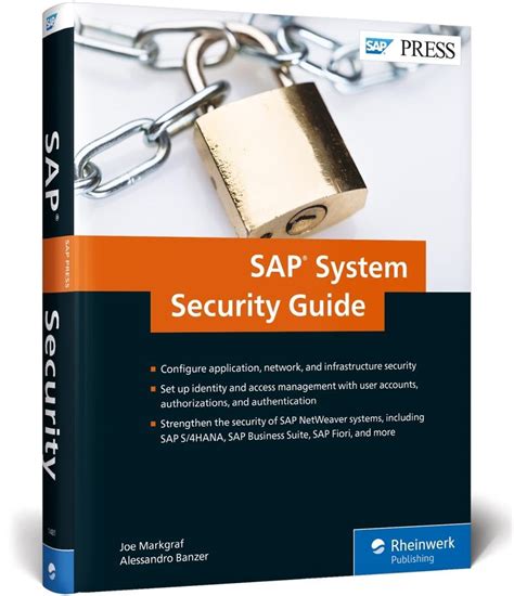 SAP System Security Guide SAP PRESS Joe Markgraf Alessandro Banzer 9781493214815 Amazon