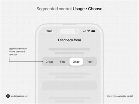 Segmented Control Blueprints In Design Systems