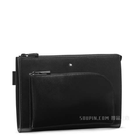 Montblanc 万宝龙全新万宝龙风尚2 0系列信封包 黑色亮面 129648 搜品之家