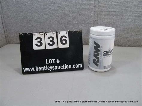 Raw Essentials Creatine Monohydrate Unflavored 100 Servings Bentley