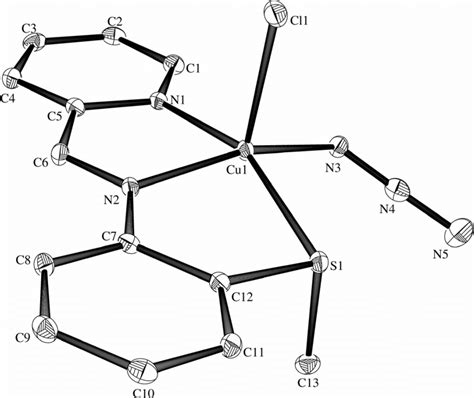 Ortep Diagram Of 4 Showing Atom Labels With 50 Ellipsoid H Atoms Are
