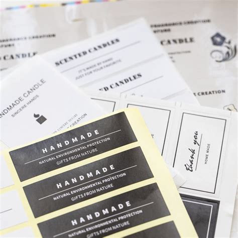 수제 아로마 컵 포장 장식 라벨 왁스 아이언 캔 스티커 캔들 캔 개성 유리 라벨 양초 만들기 Aliexpress