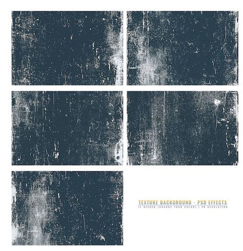 Premium PSD | Grunge style texture on transparent background