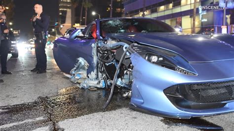 Reports Michael B Jordan Crashes Ferrari In Hollywood