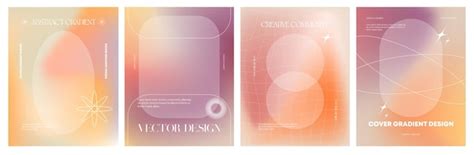 Premium Vector Fluid Gradient Background Vector Cute And Minimalist Style Posters Photo Frame