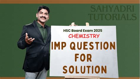Imp Question For Solution Sahyadri Tutorials Youtube