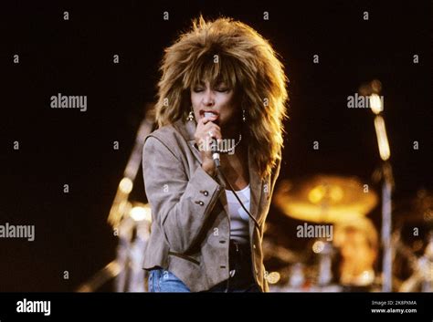 Oslo 19870620 Artist Tina Turner In Action During The Concert At Valle