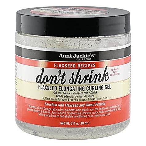 Aunt Jackies Flaxseed Recipes Dont Shrink Elongating Hair Curling Gel