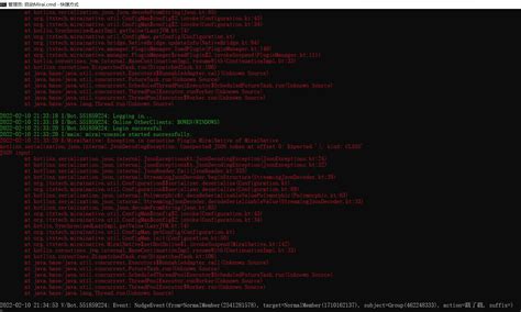 【求助】mirai在windows上启动后报错 Exception In Coroutine Plugin Mirainative Dice 论坛