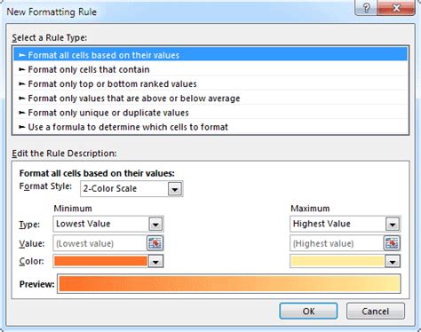 microsoft excel tutorials conditional formatting