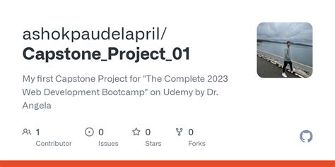 Github Ashokpaudelapril Capstone Project 01 My First Capstone Project For The Complete 2023