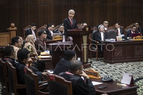 Sidang Perselisihan Pilpres 2024 Pemohon Ganjar Mahfud Antara Foto