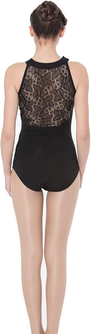 One Piece Stretch Leotard Bodysuit Black Bodysuit For Women