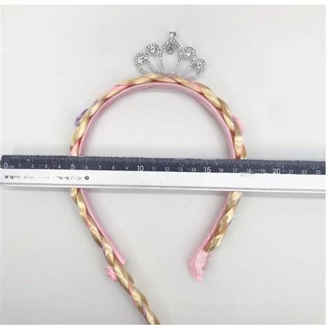 Elsa Hairband Long Hair Breaded Wig Headband Frozen Disney Princess