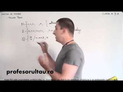 Clasa A 10 A Multimi De Numere Numere Reale Profesorultau Ro YouTube