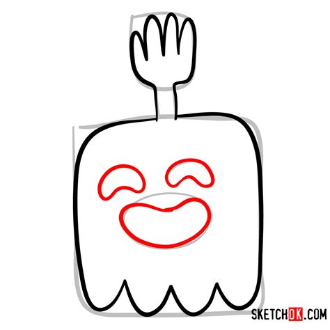 How To Draw Hi Five Ghost Regular Show Sketchok Easy Drawing Guides
