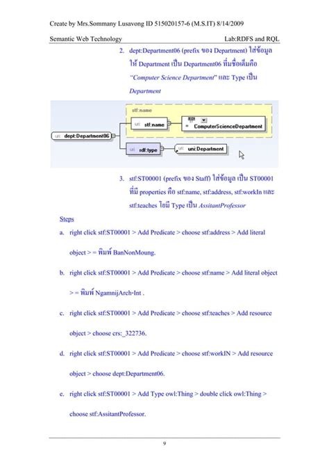 การสร้างเอกสาร Rdfs ของ University Taxonomy และ การ Query โดยใช้ Sesame
