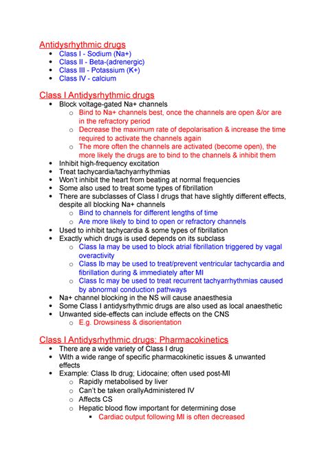 Cardiac Pharmacology Antidysrhythmic Drugs Antidysrhythmic Drugs