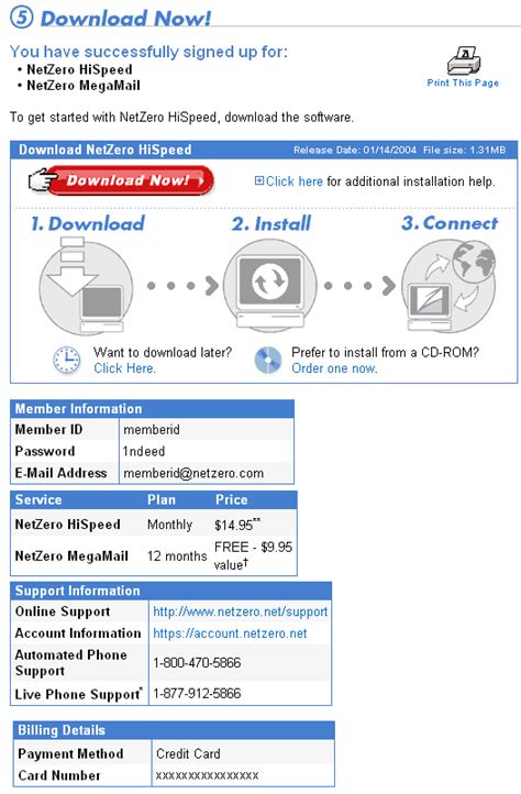 Netzero Webmail