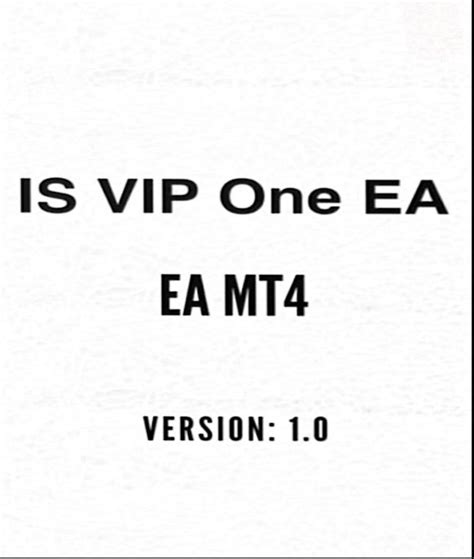 Is Vip One Ea Mt4 Atomfx Store
