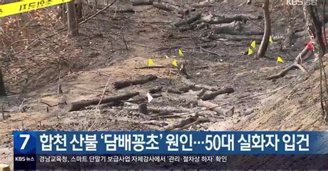 합천 산불 ‘담배꽁초 원인50대 실화자 입건