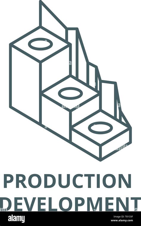Production Development Vector Line Icon Linear Concept Outline Sign