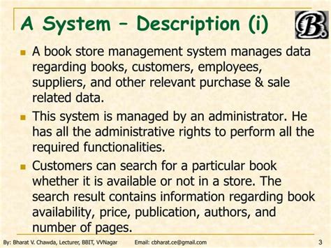 Book Store Management System Database Design 2021 Pptx