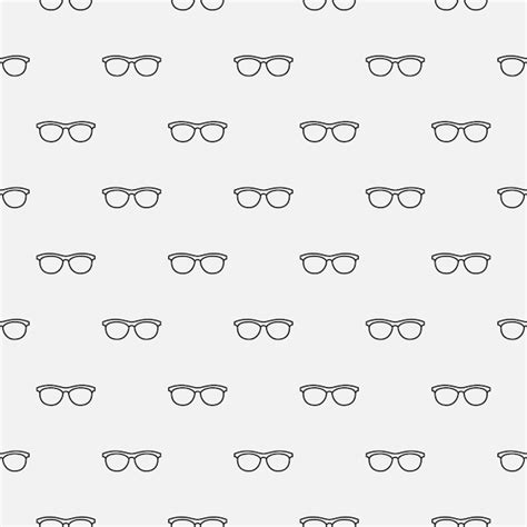Premium Vector Glasses Seamless Minimal Pattern Vector Background
