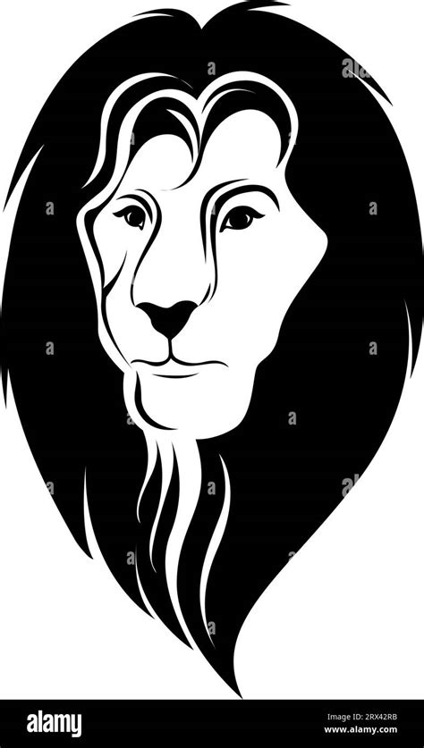Lion Face Tattoo Tattoo Illustration Vector On A White Background