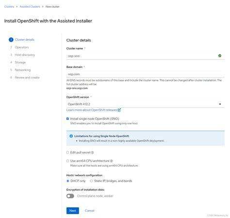 Openshift 4 使用辅助安装器安装单节点 Openshift 视频openshift Sno 安装 Csdn博客