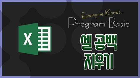 남들다아는 엑셀 셀문자 공백 지우기 원하는 영역 선택해서 함수 적용하기vba Youtube