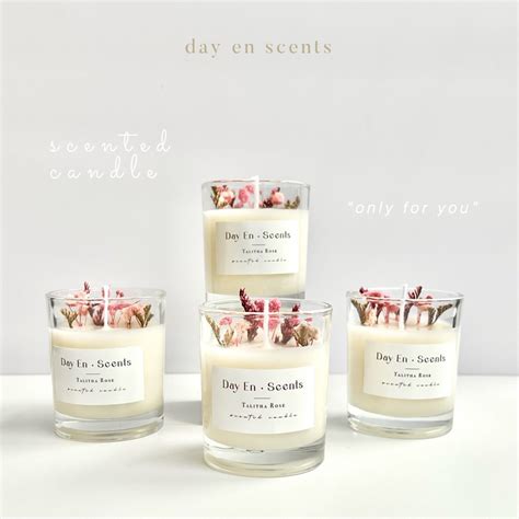 Jual Day En Scents — Korean Dried Flower Candle 60gr Lilin Aroma Terapi