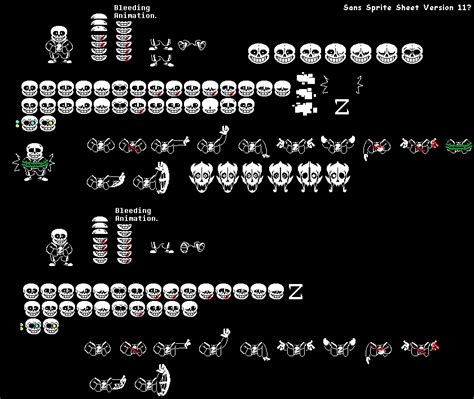 Undertale Sans Sprite Sheet V11 By Jackedupjauhed On Deviantart