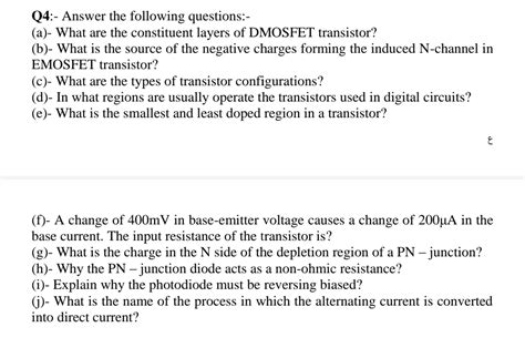 Solved Q Answer The Following Questions A What Are Chegg