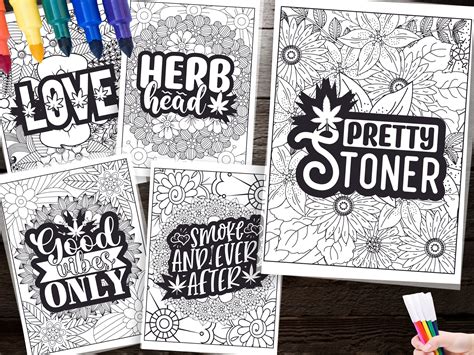 100 Funny Weed Quotes Coloring Pages Spark Creativity With Our Humorous