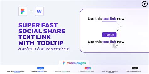 Text Link With Tooltip Button 20 Figma
