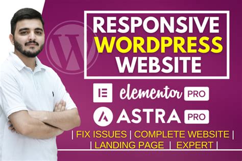 Create Wordpress Website With Elementor Pro Astra Pro Landing Page Expert By Abdulbasit95
